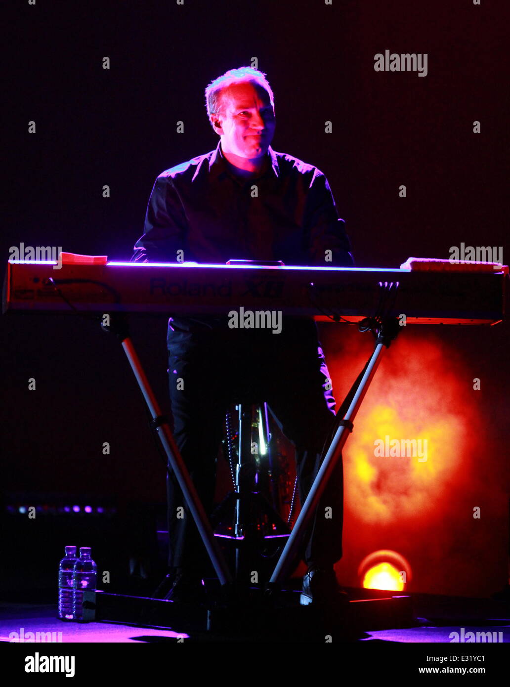 OMD performing live at the Liverpool Empire Featuring: Paul Humpreys ...