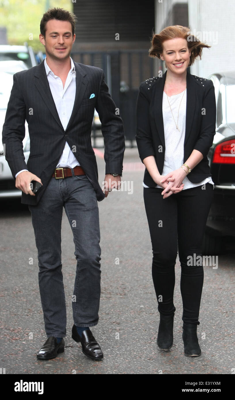 Celebrities leaving the ITV Studios Featuring: Niamh McGrady,Jules ...