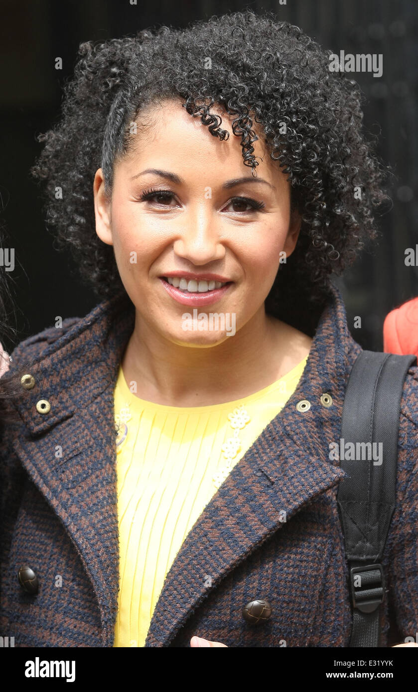 Celebrities at the ITV studios Featuring: Danielle Henry Where: London ...