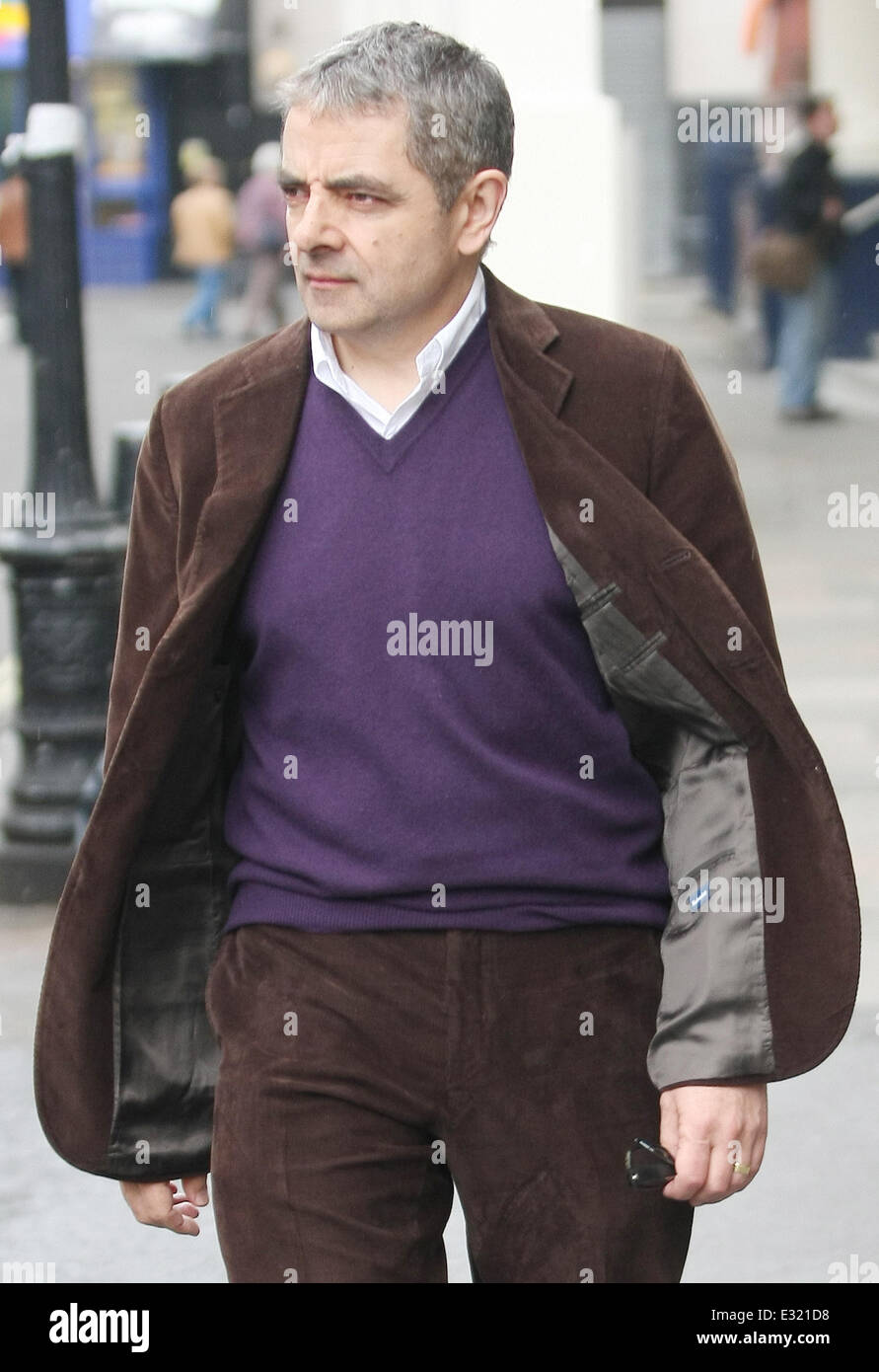 Rowan Atkinson leaving the Royal Theatre Featuring: Rowan Atkinson ...