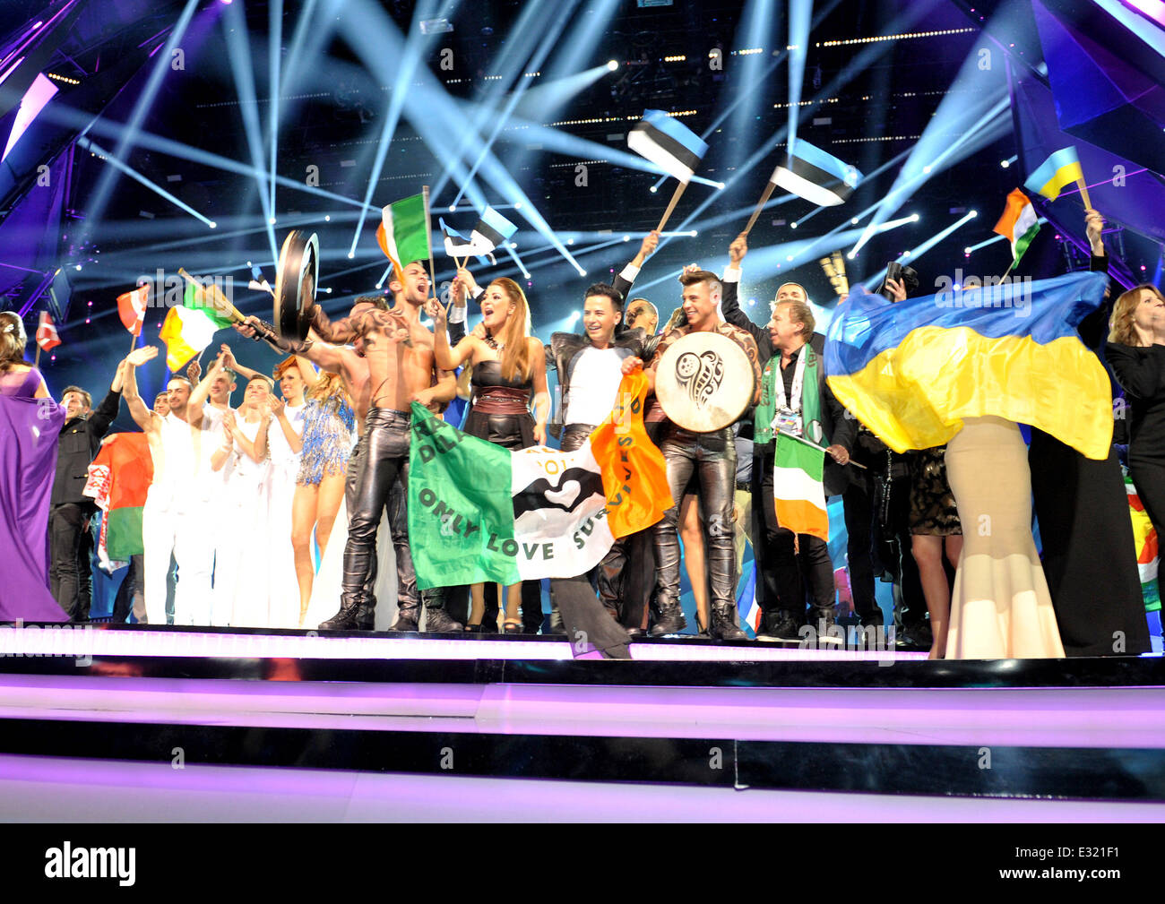 Ireland's Ryan Dolan celebrates his progression into the Eurovision ...