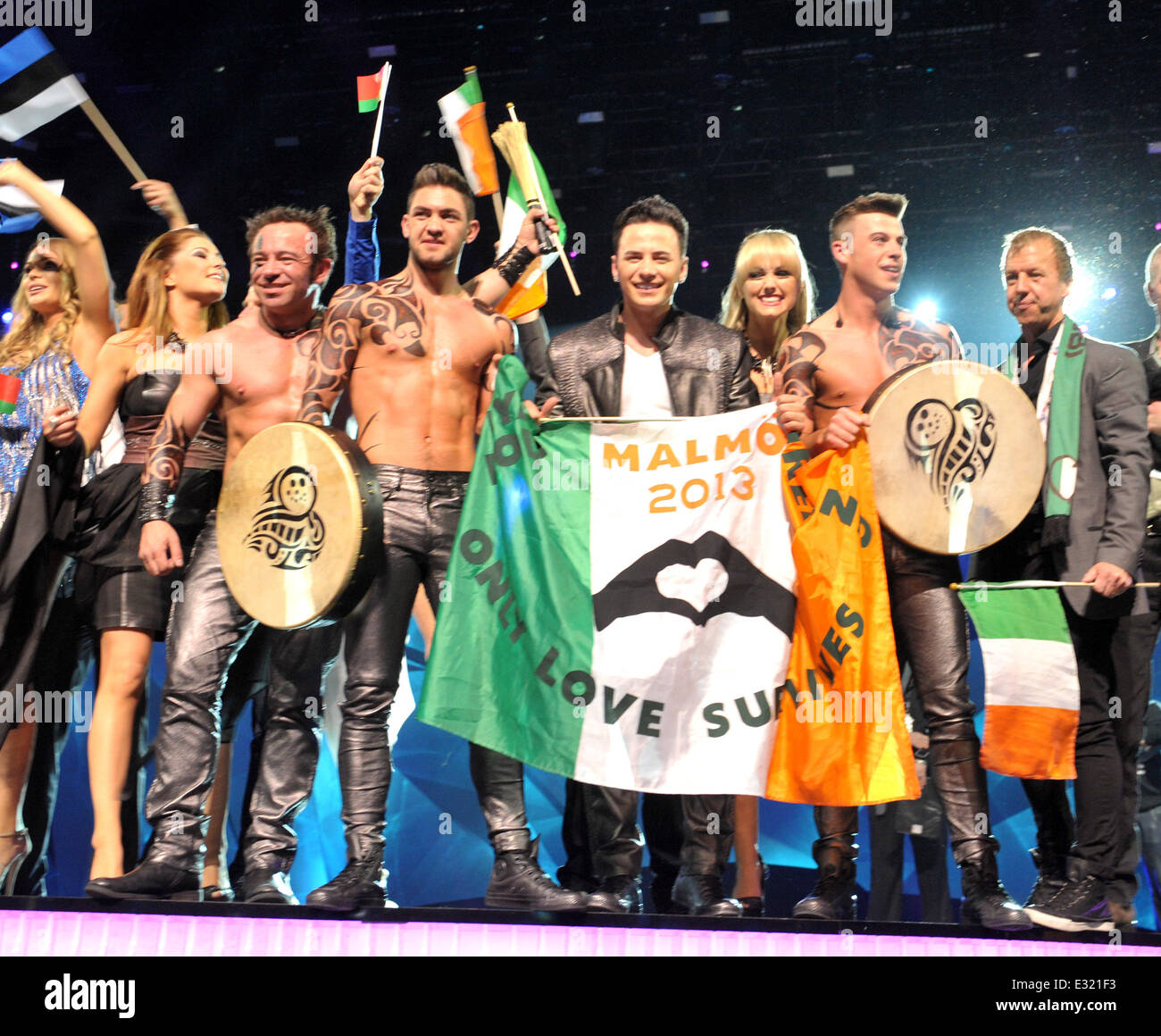 Ireland's Ryan Dolan celebrates his progression into the Eurovision ...