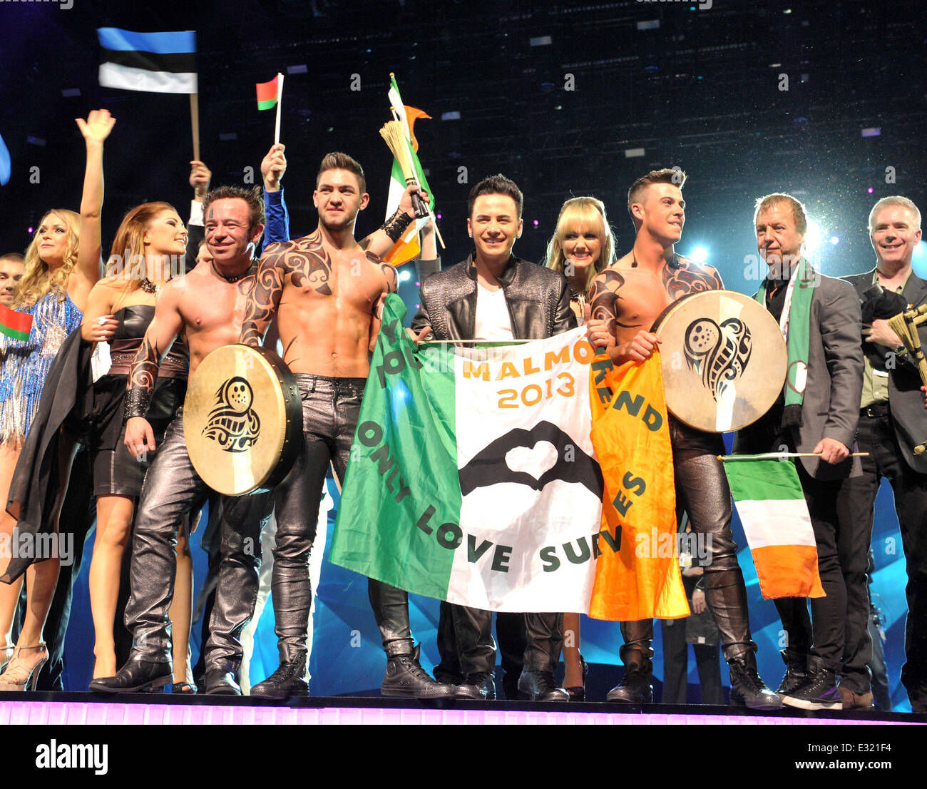 Ireland's Ryan Dolan celebrates his progression into the Eurovision ...