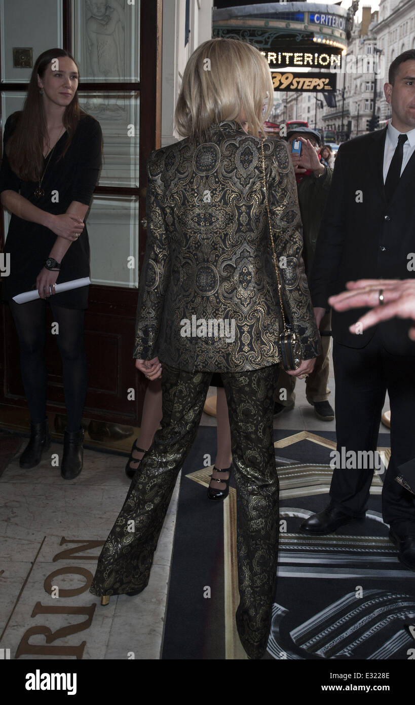 Celebrities arrive at the Criterion Restaurant on Piccadilly before ...