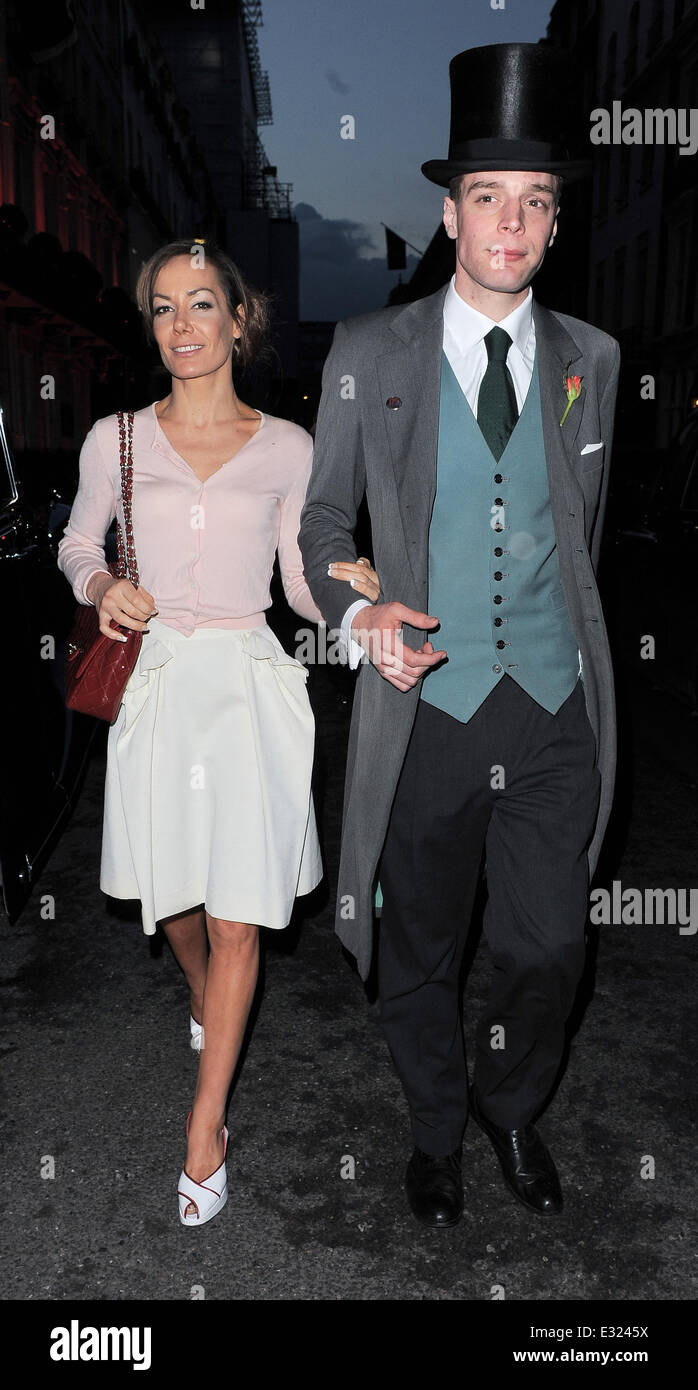 Tara Palmer-Tomkinson leaves Browns hotel in Mayfair Featuring: Tara ...