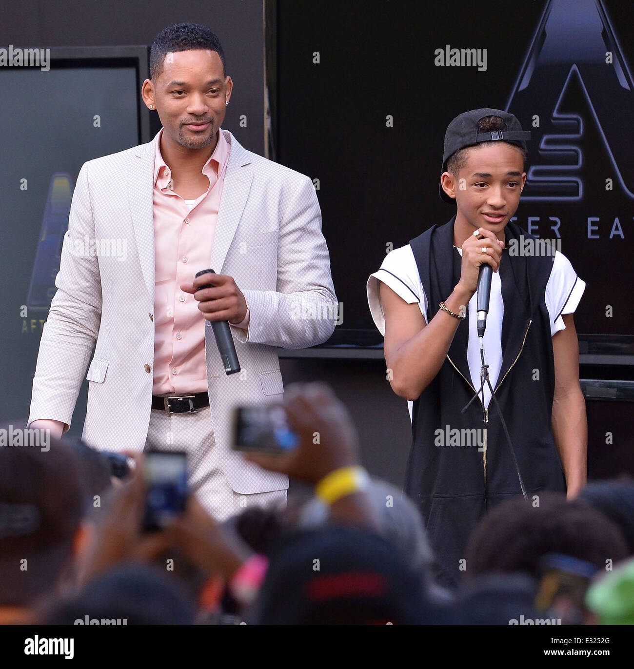 Will Smith and Jaden Smith attend 'After Earth' Day at the Miami ...