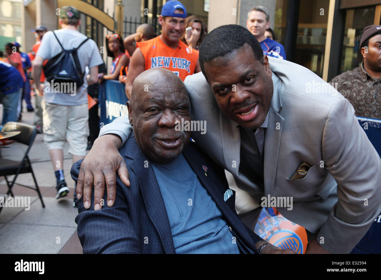 New York Knicks Pre Game Rally Cry Outside Madison Square Garden ...