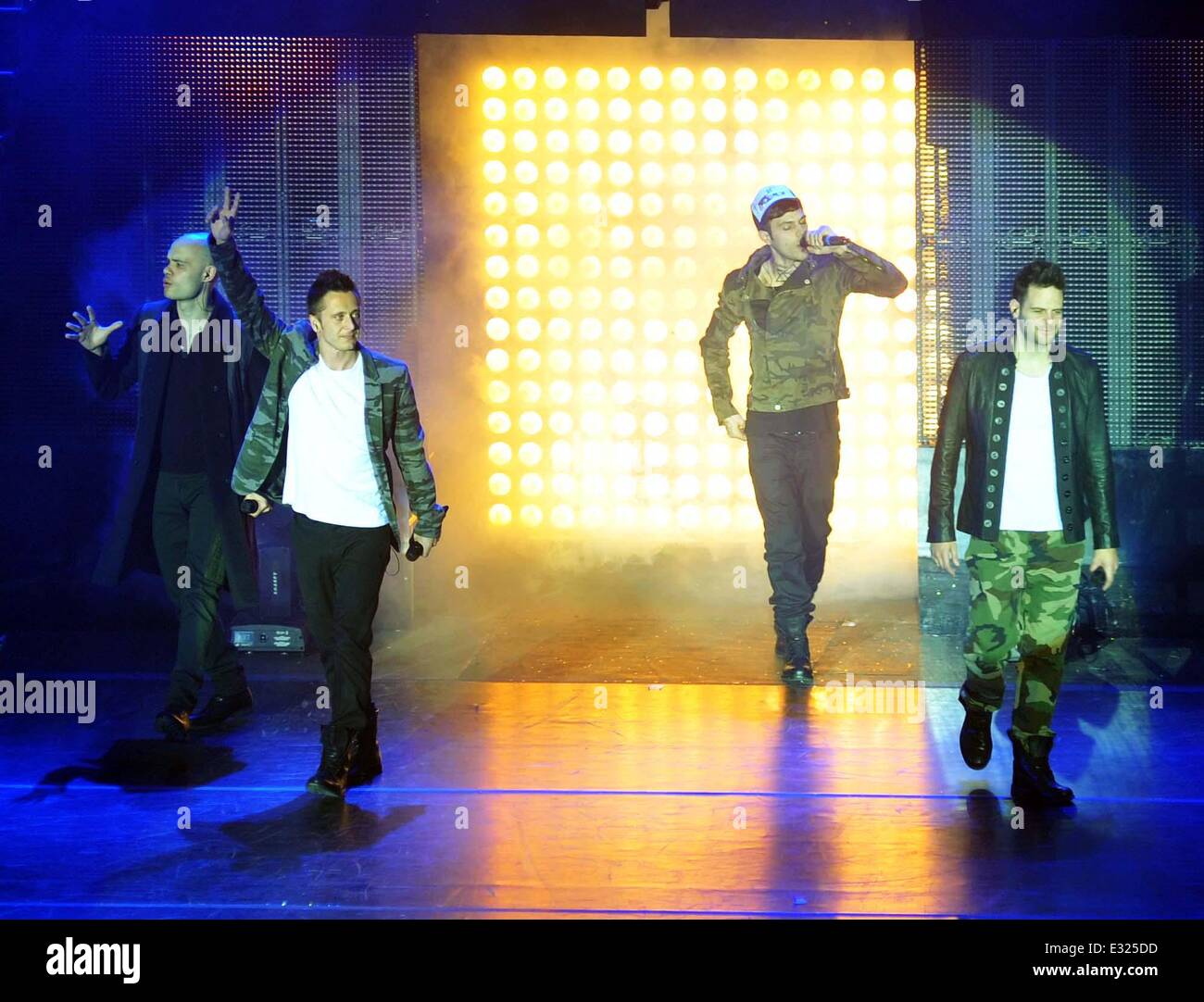 5ive performing on stage during the Big Reunion Tour at the O2 Dublin ...