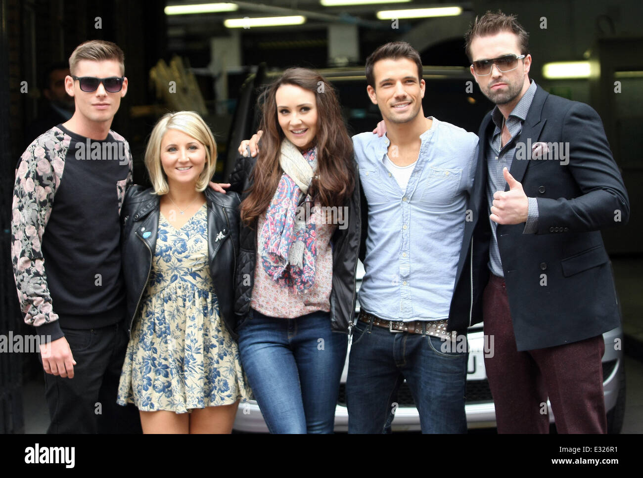 Celebrities at the ITV studios Featuring: Kieron Richardson,Jazmine ...
