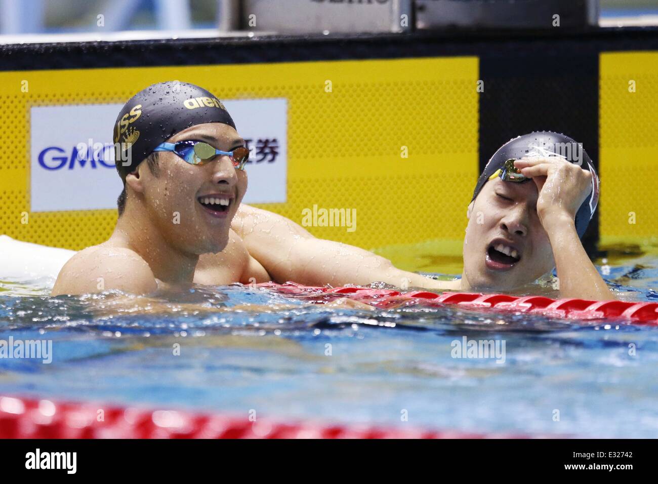 Tatsumi International Swimming Pool, Tokyo, Japan. 21st June, 2014. (L ...