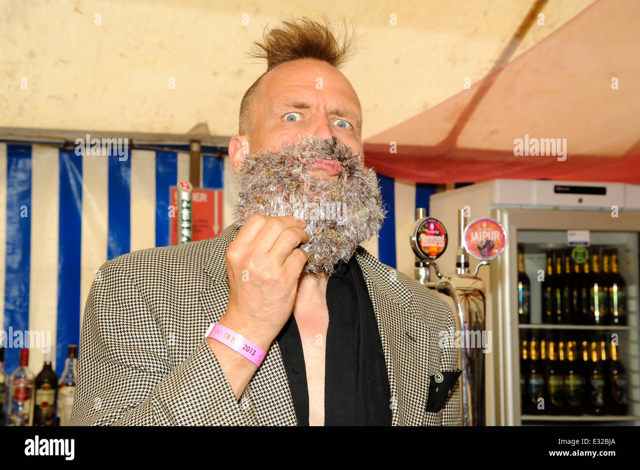 John Robb of punk rock band 'Goldblade' poses during a photoshoot at ...