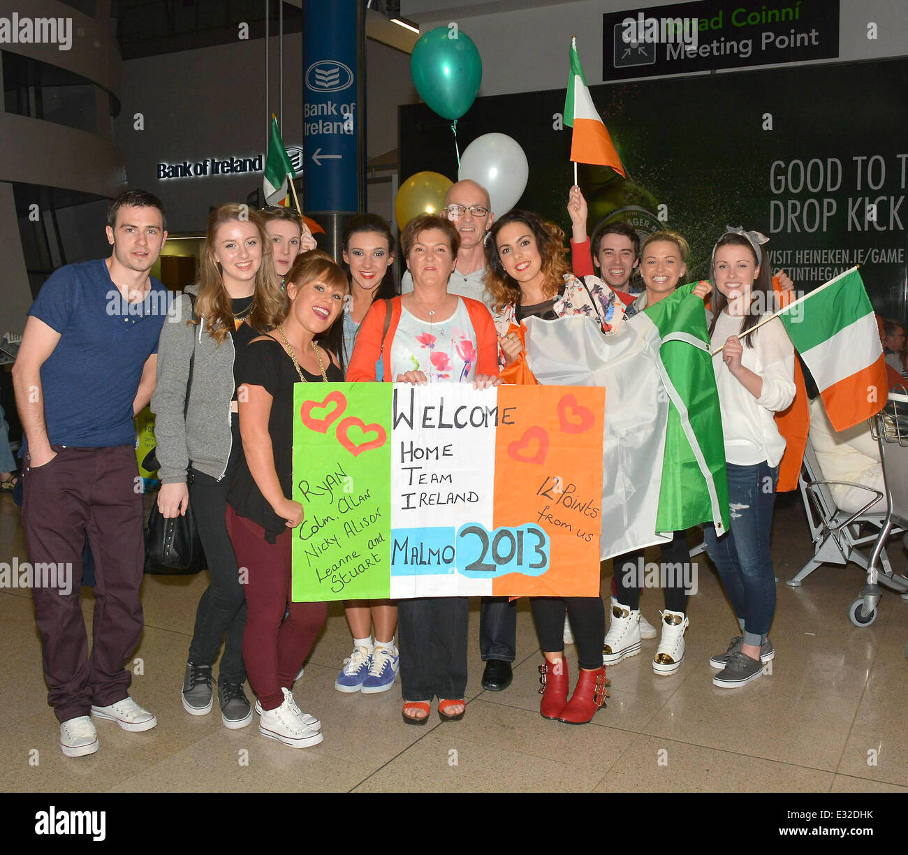 Ireland's Eurovision 2013 entry Ryan Dolan arrives at Dublin airport ...