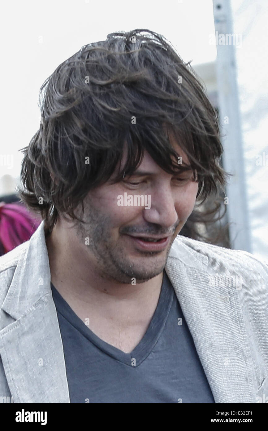 Keanu Reeves seen onboard a luxury yacht during the 66th Cannes Film ...