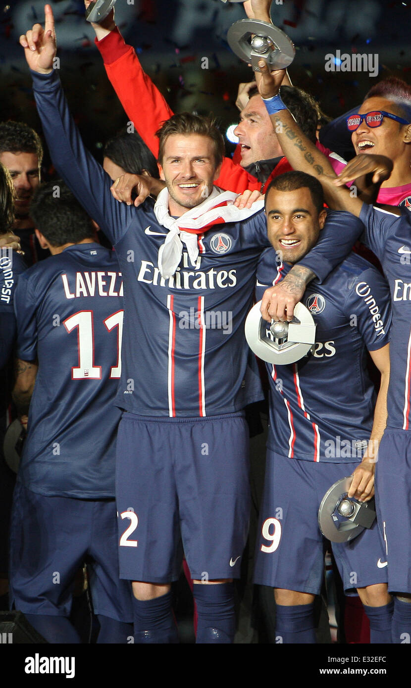 David Beckham plays his last match before retirement with Paris St ...