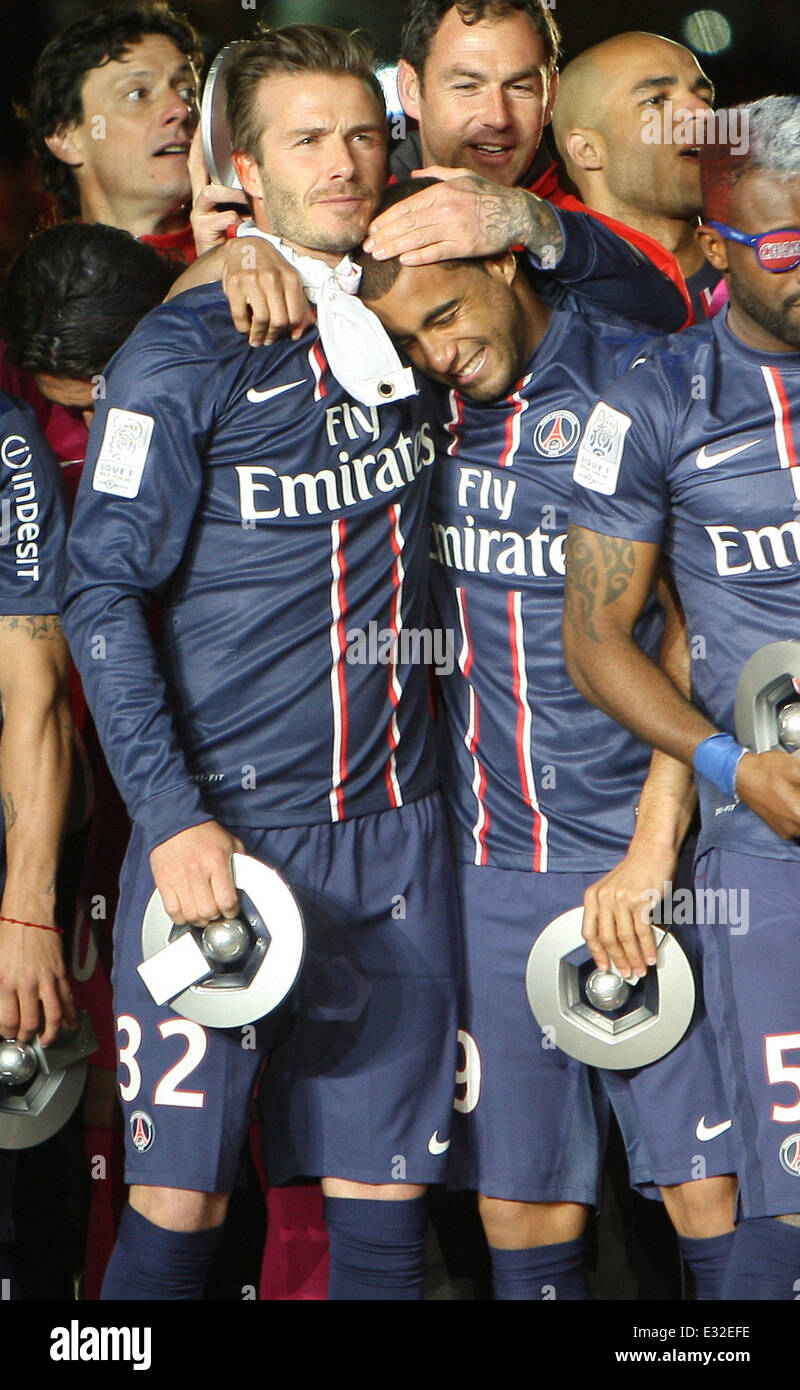 David Beckham plays his last match before retirement with Paris St ...