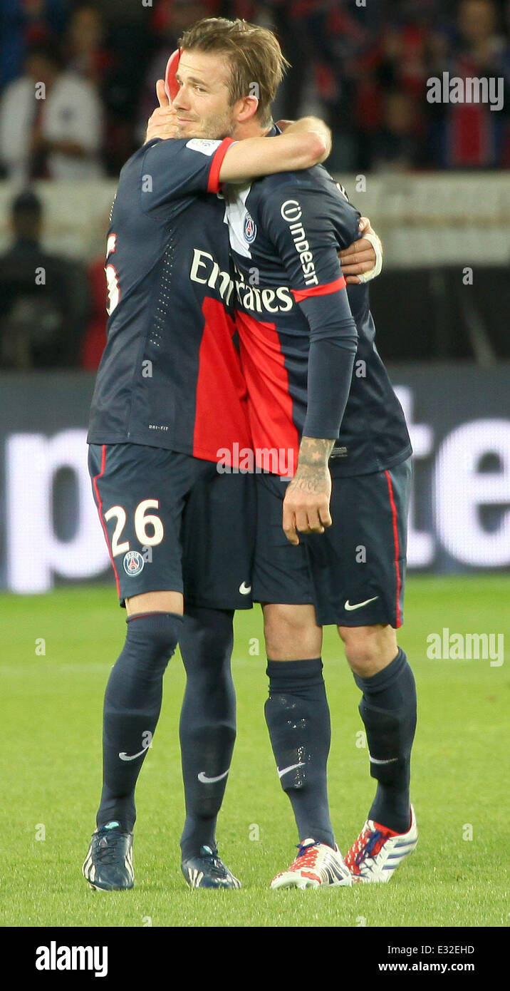 David Beckham plays his last match before retirement with Paris St ...
