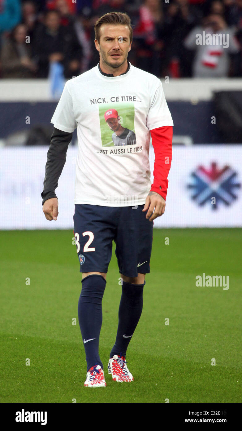 David Beckham plays his last match before retirement with Paris St ...