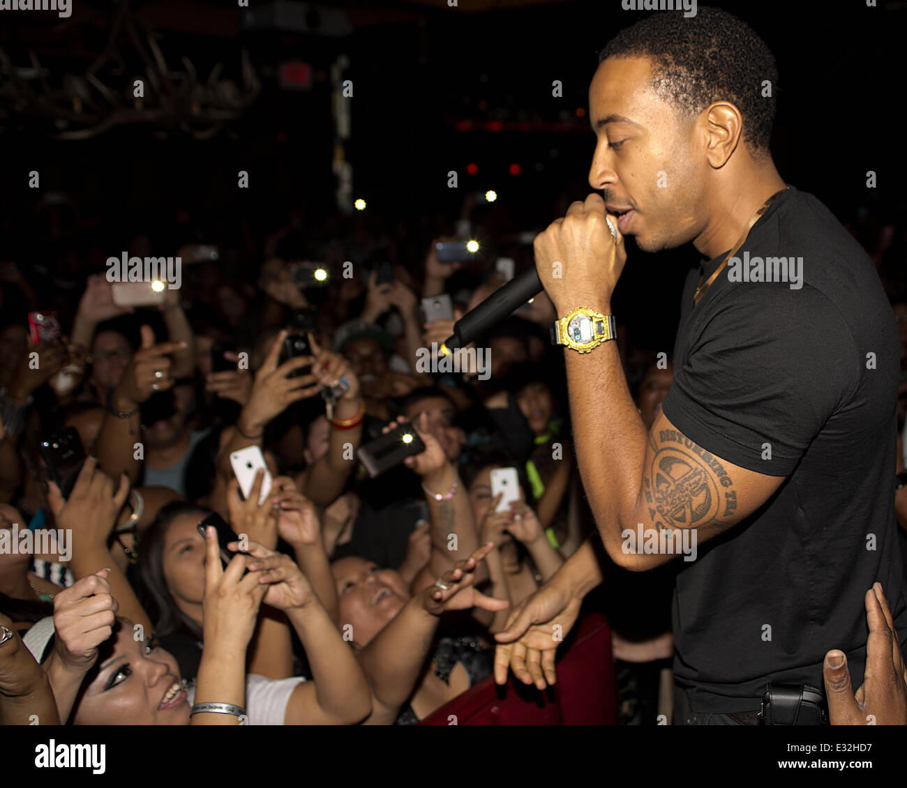 Rapper and Actor Ludacris and Friends attend Liquid Ent. DTP TAKEOVER ...