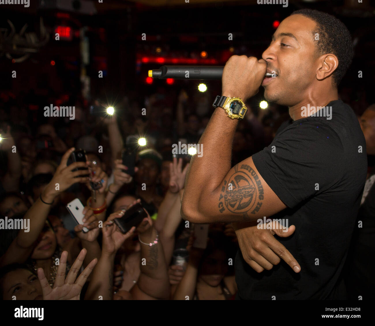 Rapper and Actor Ludacris and Friends attend Liquid Ent. DTP TAKEOVER ...