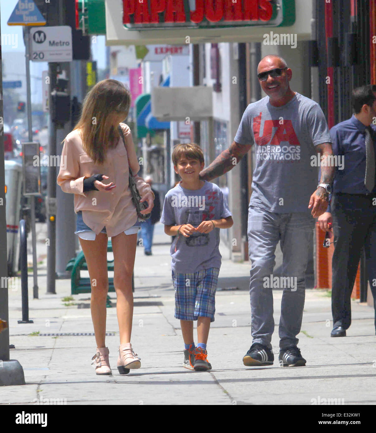 Fashion designer Christian Audigier spends some quality family time ...