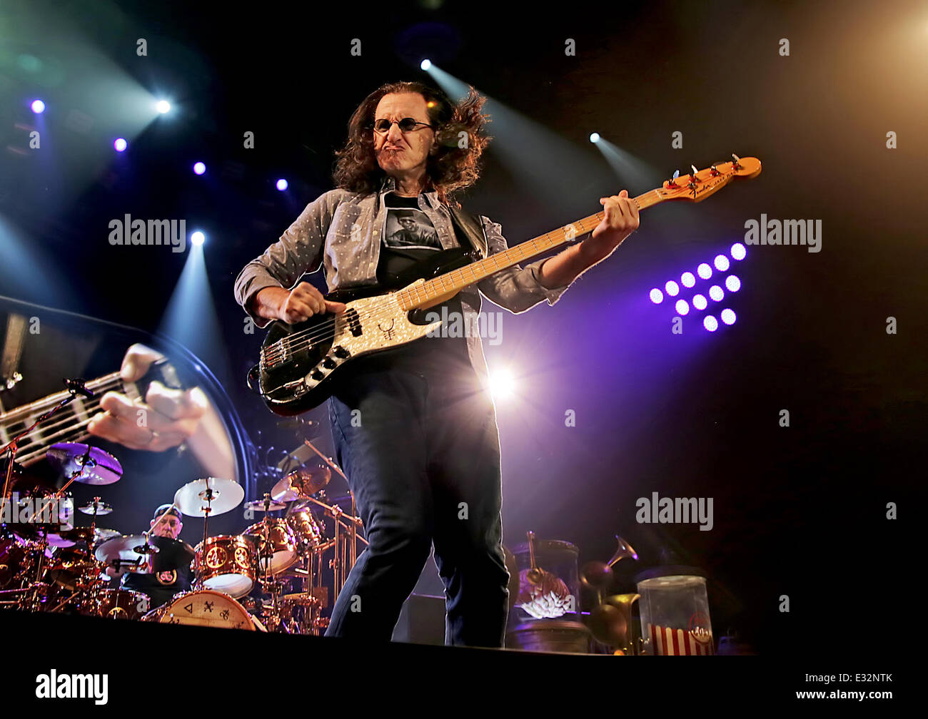 Rush Performing on the first night of Their 'Clockwork Angels' UK Tour ...