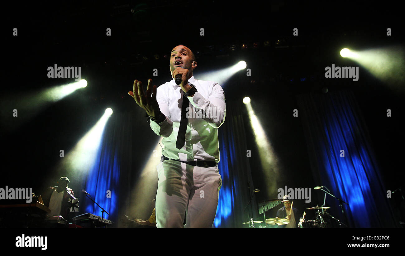 Craig David performing on stage at the Indigo2 club at the O2 Arena ...