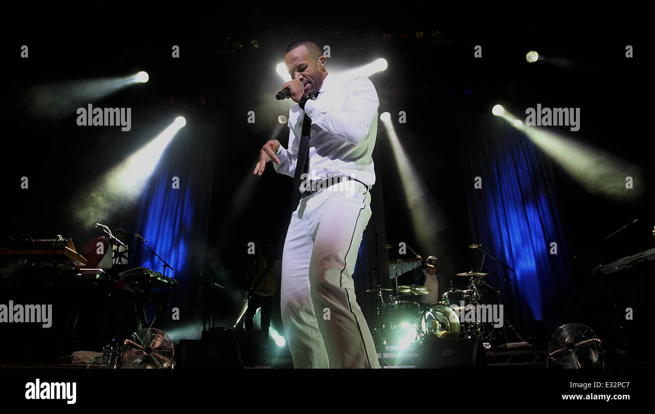 Craig David performing on stage at the Indigo2 club at the O2 Arena ...