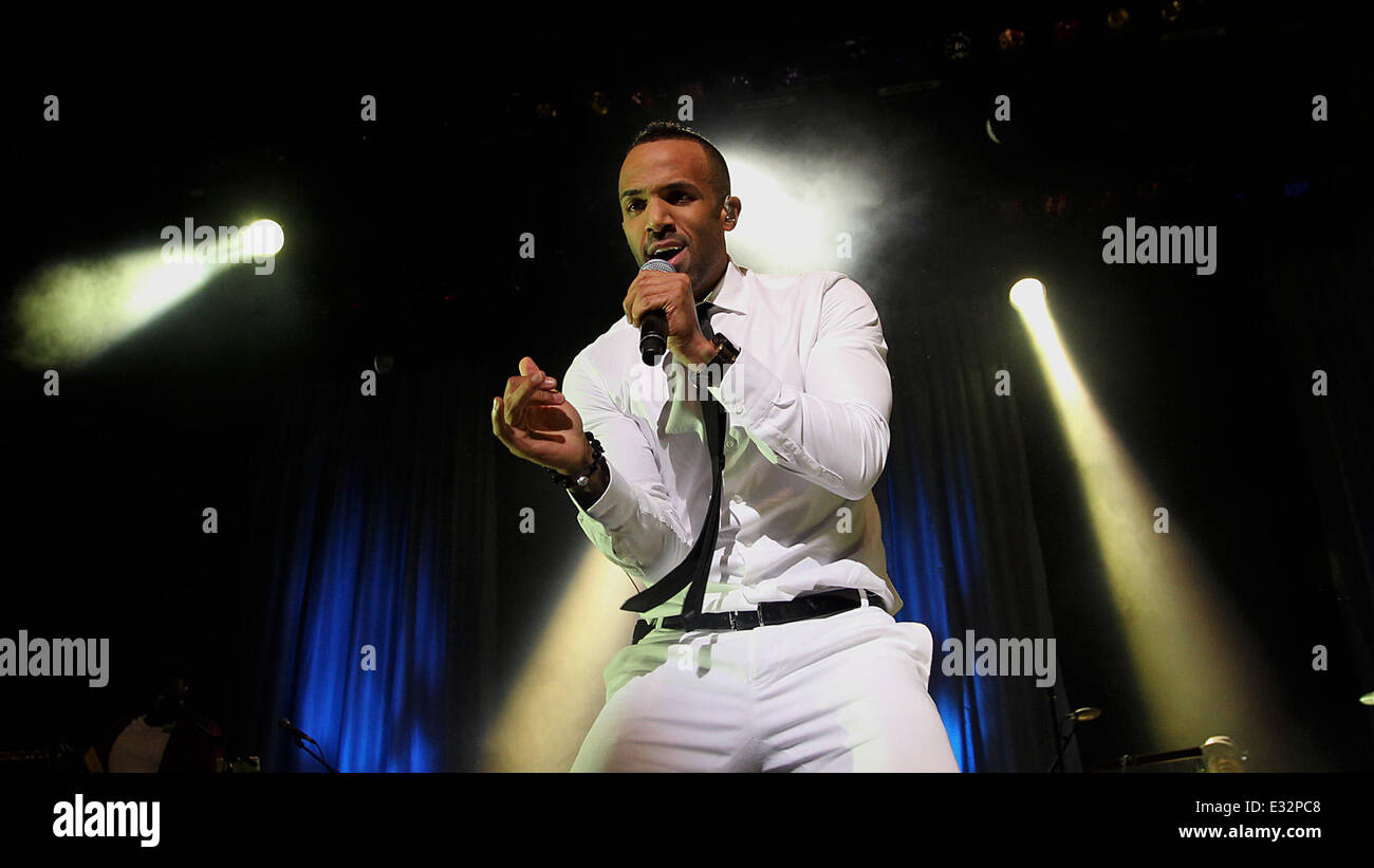 Craig David performing on stage at the Indigo2 club at the O2 Arena ...