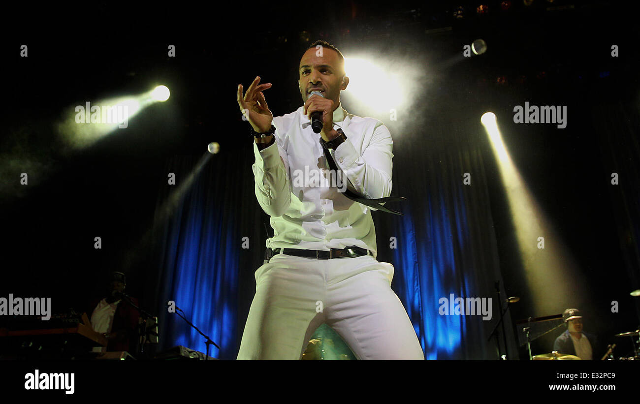 Craig David performing on stage at the Indigo2 club at the O2 Arena ...