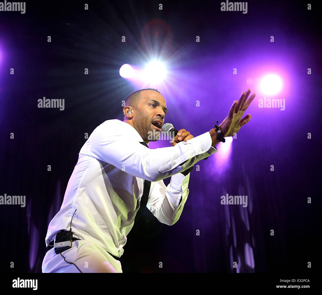 Craig David performing on stage at the Indigo2 club at the O2 Arena ...