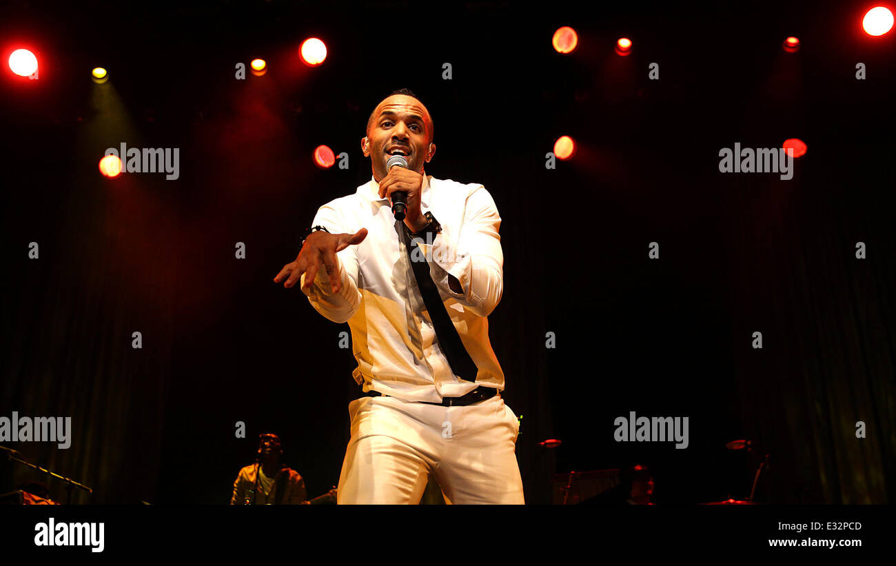 Craig David performing on stage at the Indigo2 club at the O2 Arena ...