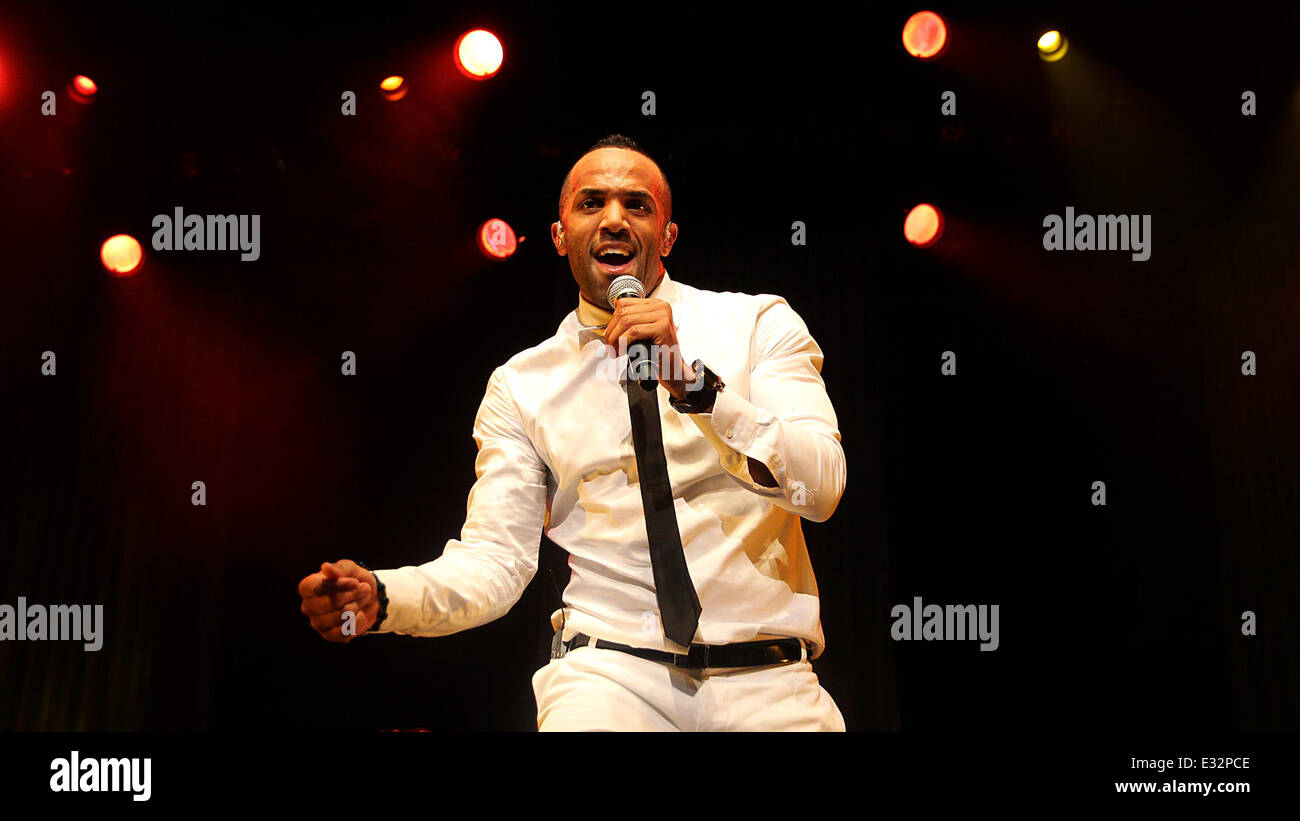 Craig David performing on stage at the Indigo2 club at the O2 Arena ...