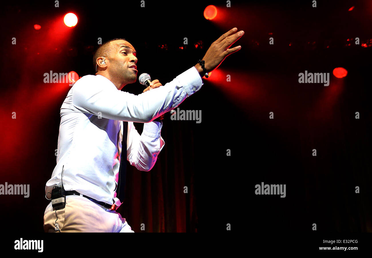 Craig David performing on stage at the Indigo2 club at the O2 Arena ...