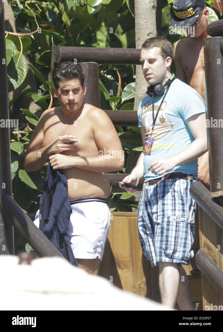 The Cast of The Only Way is Essex (TOWIE) shooting an extra "Marbs ...