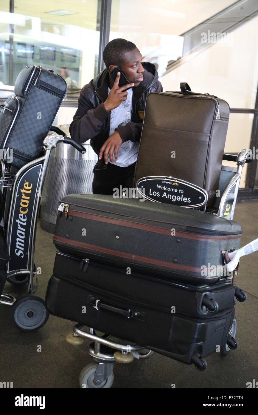 Shaun Wright Phillips arrives in LA on an international flight ...