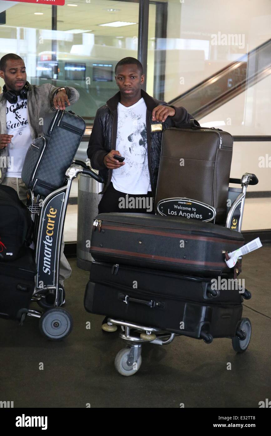 Shaun Wright Phillips arrives in LA on an international flight ...