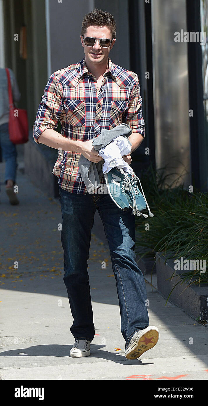 Topher Grace out and about in West Hollywood Featuring: Topher Grace ...