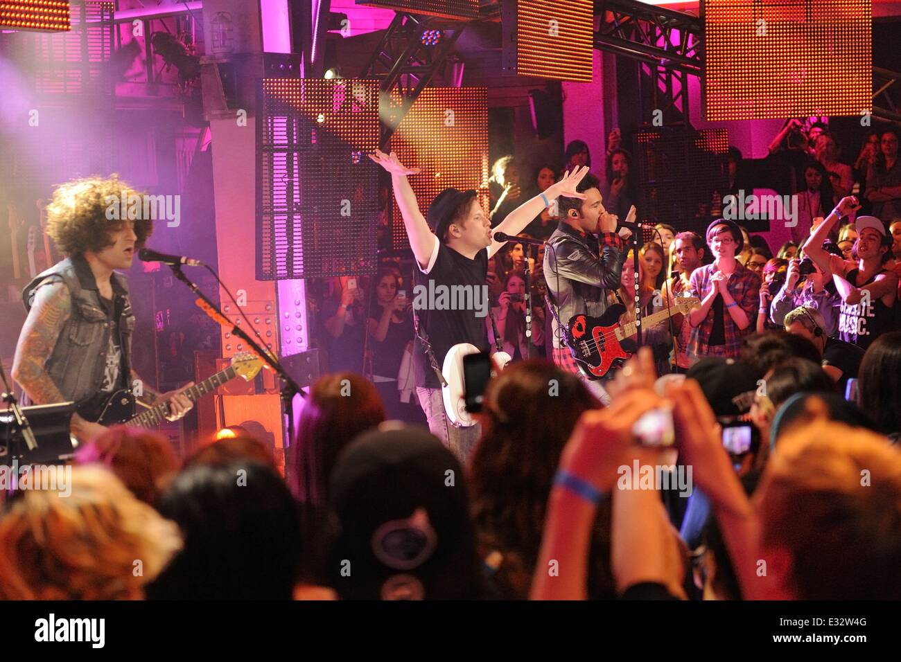 Fall Out Boy interview and performance on LIVE AT MUCH television show ...