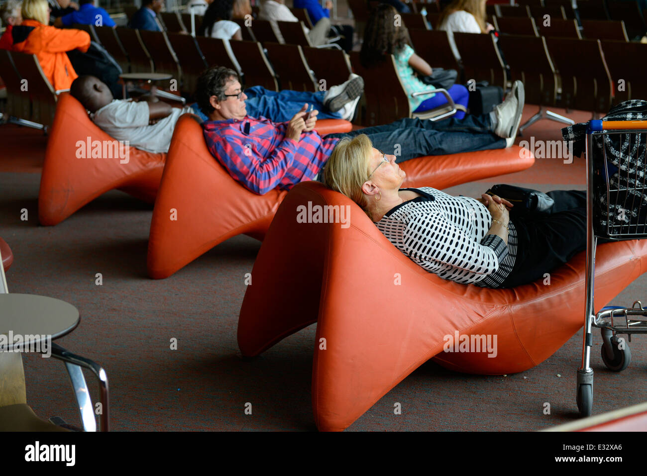Paris airport relaxation lounge Stock Photo - Alamy