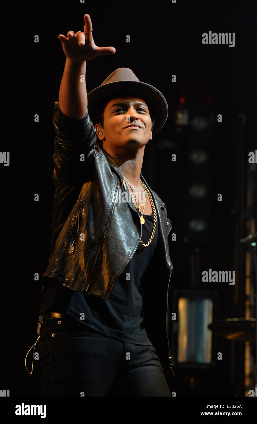 BBC Radio 1's Big Weekend - Performances - Day 3 Featuring: Bruno Mars Where: Derry, Northern ...