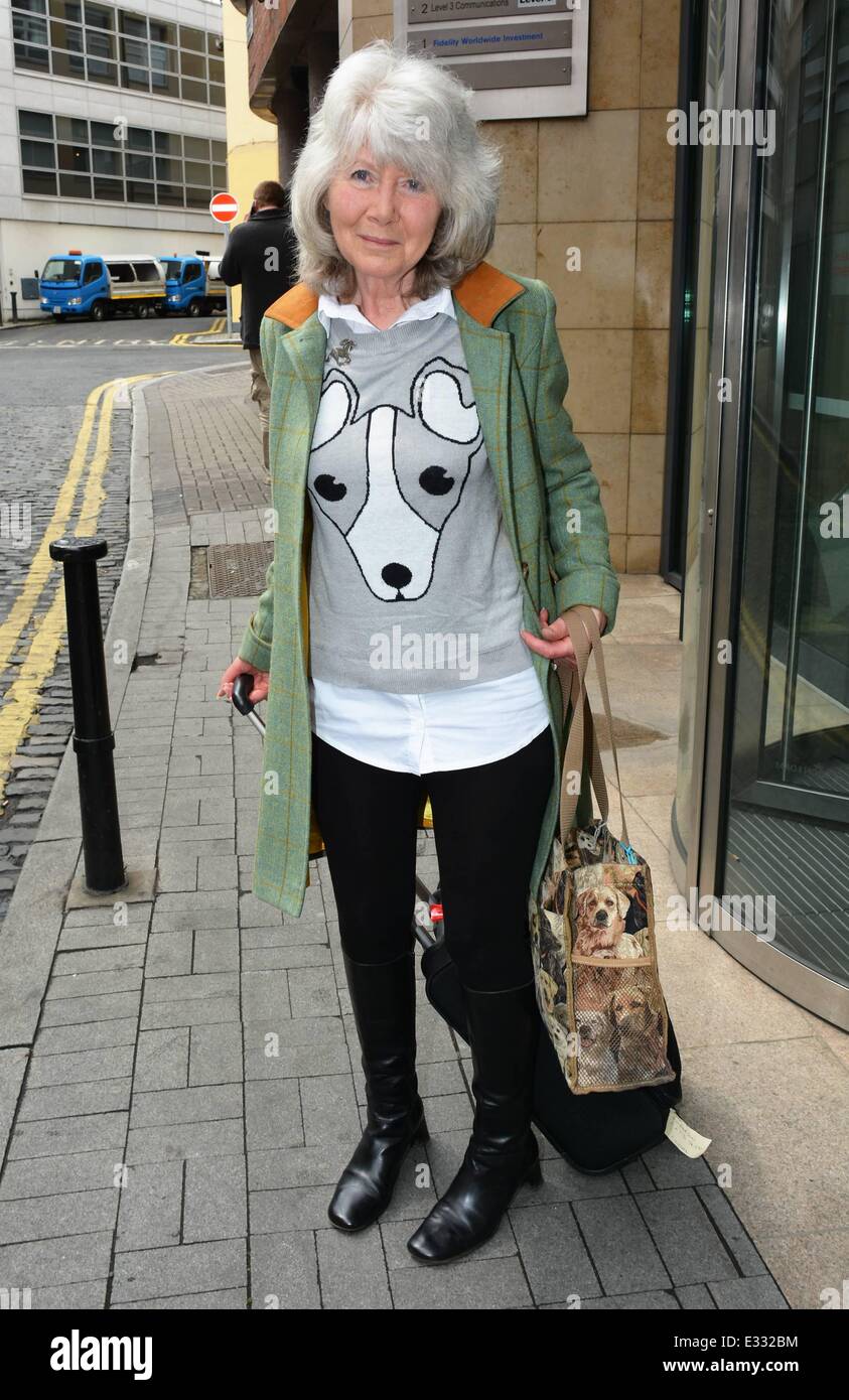 Author Jilly Cooper at the Today FM studios Featuring: Jilly Cooper ...