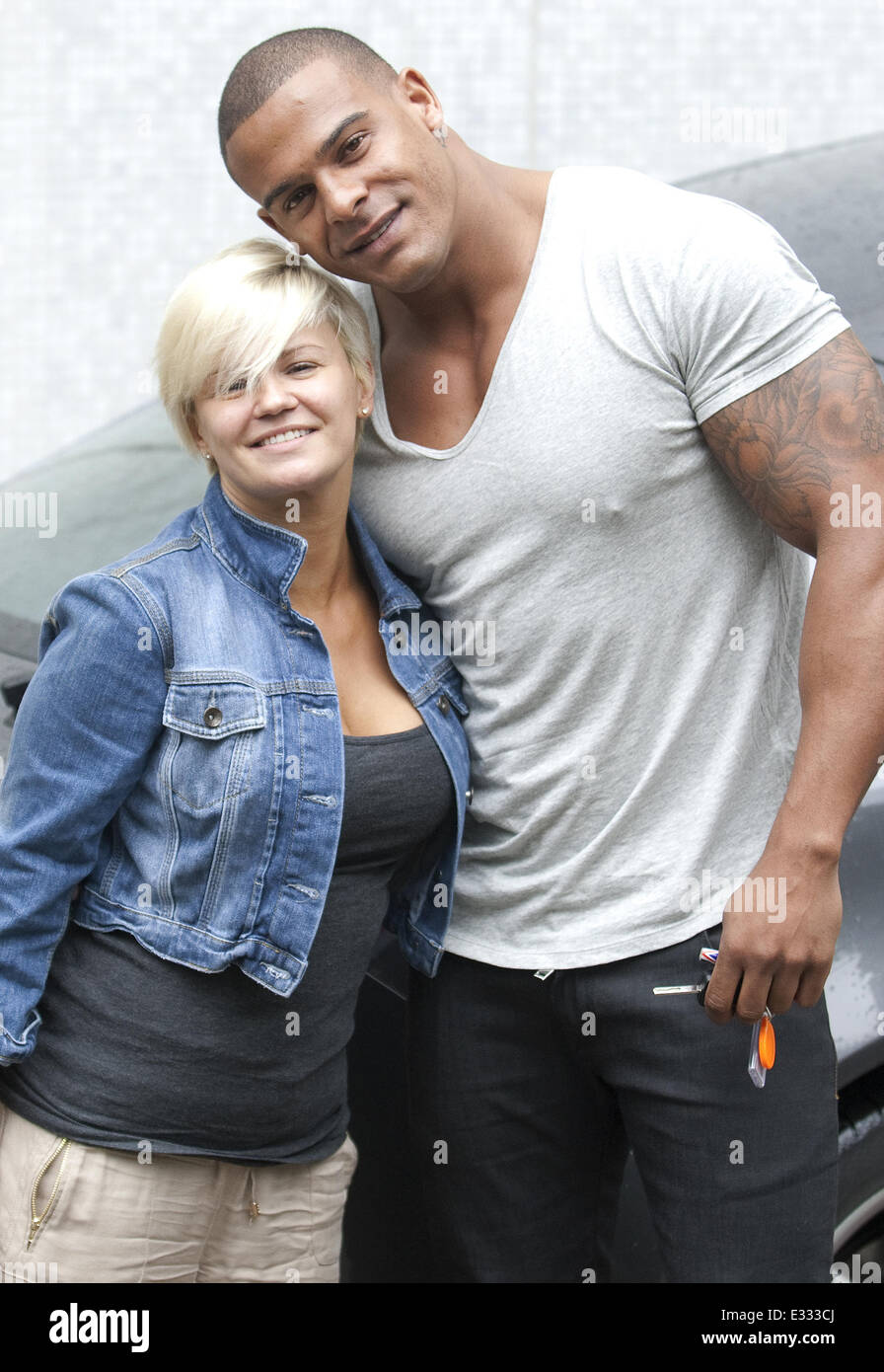 Celebrities at the ITV studios Featuring: Kerry Katona,George Kay Where ...