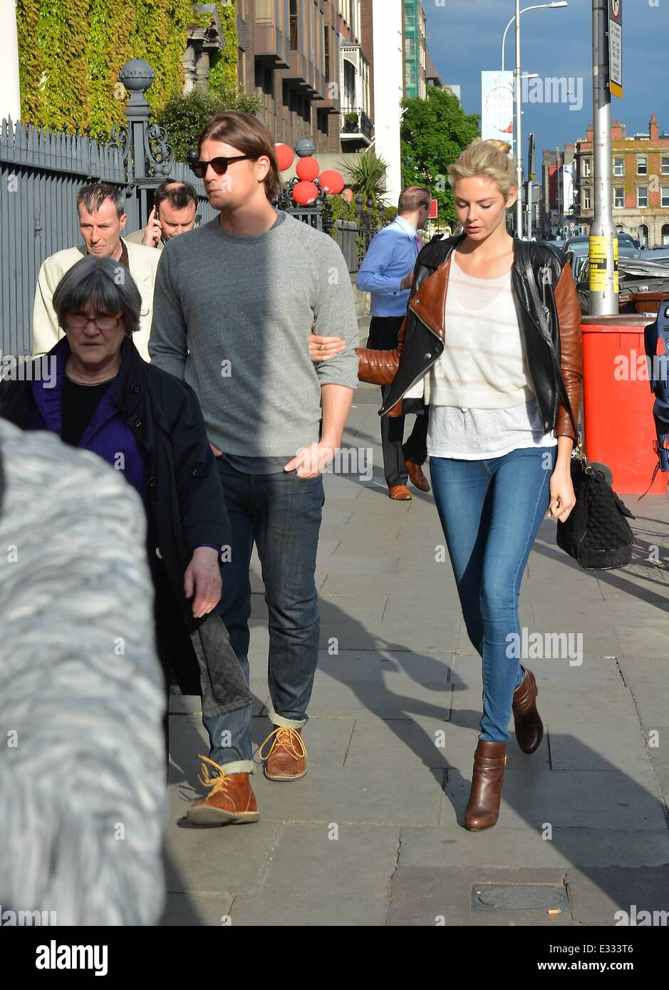 Hollywood actor Josh Hartnett seen walking on St Stephens Green with ...
