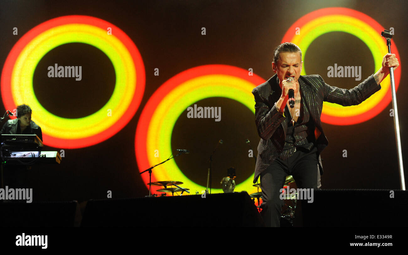 Depeche Mode perform at O2 Arena, Featuring: Depeche Mode Where: London ...