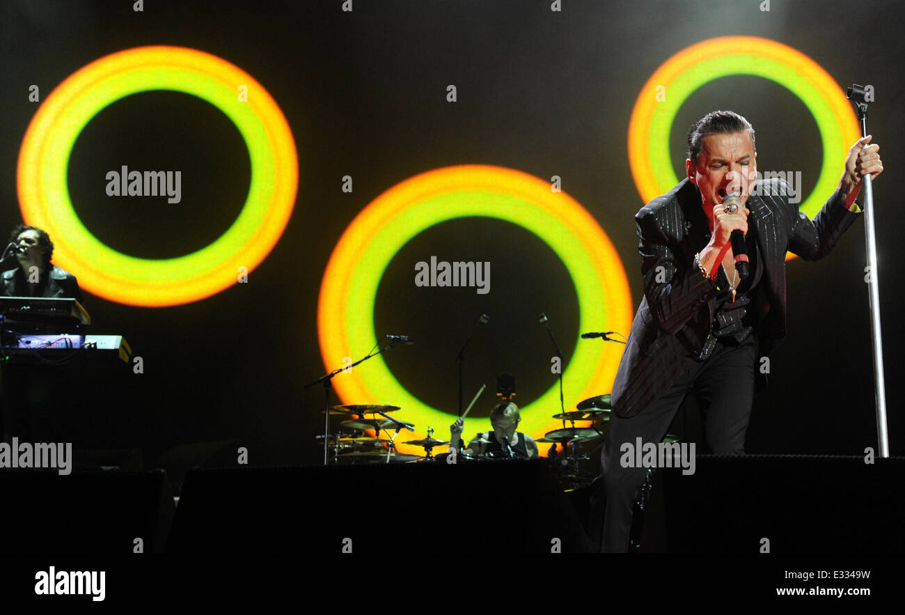 Depeche Mode perform at O2 Arena, Featuring: Depeche Mode Where: London ...