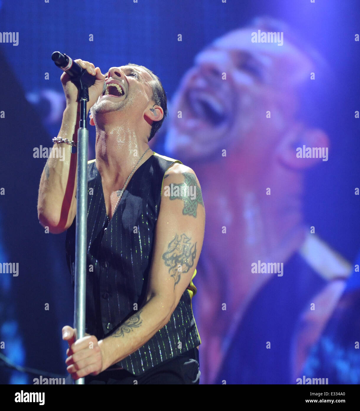 Depeche Mode perform at O2 Arena, Featuring: Depeche Mode Where: London ...