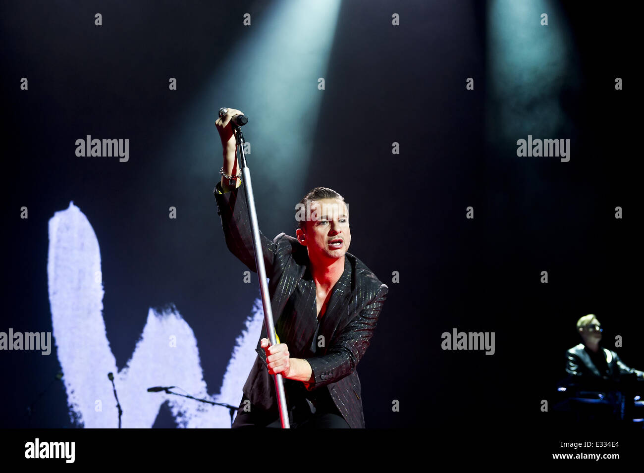 Depeche Mode performing live at the O2 Arena Featuring: Dave Gahan ...