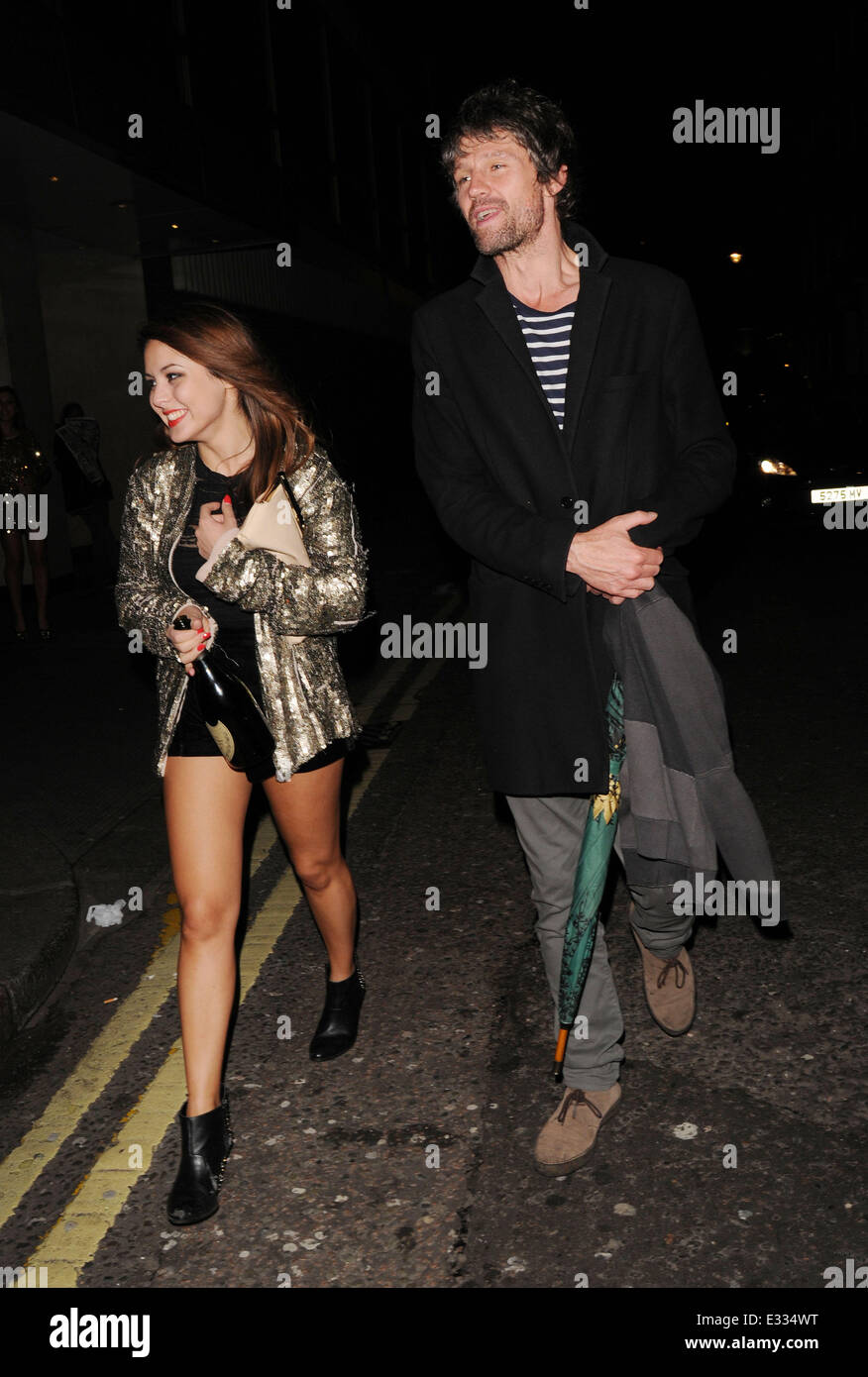 Take That singer Jason Orange leaving Whisky Mist club with a female ...