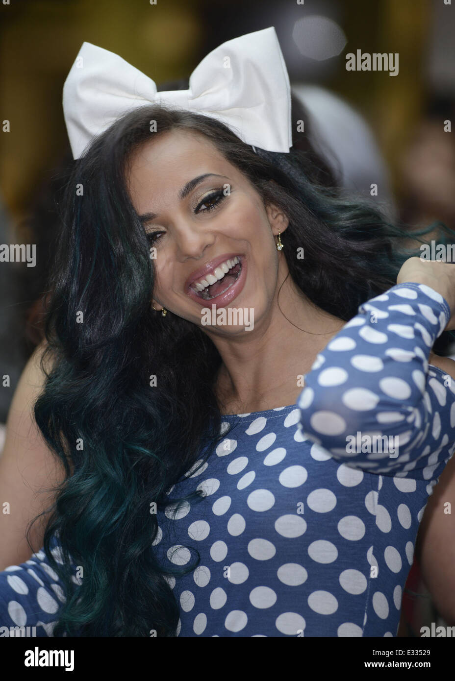 Girl band 'Little Mix' signs CD's at the Sunrise Mall Featuring: Jade ...