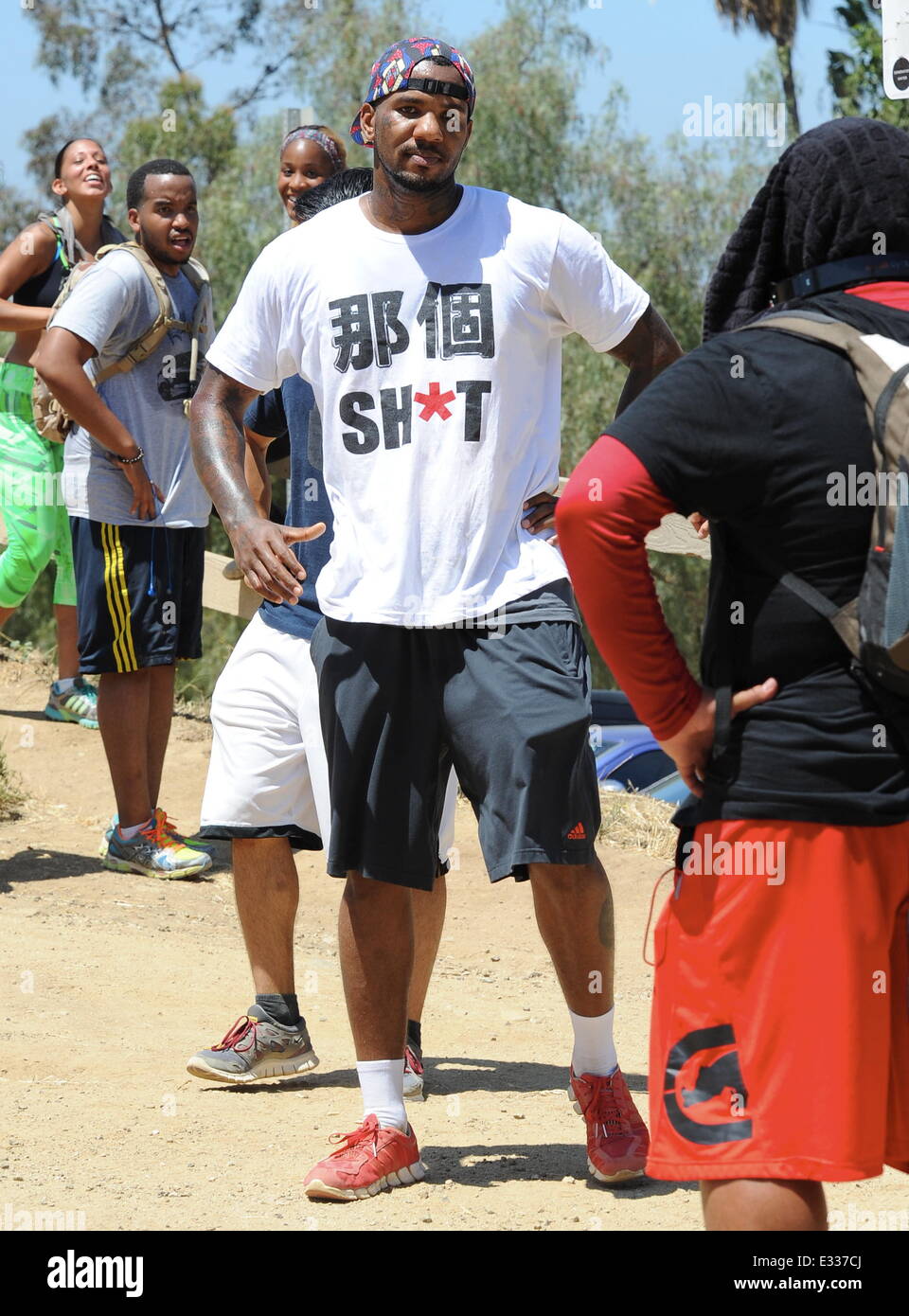 Gangster rapper The Game spotted at Runyon Canyon hiking trail in ...